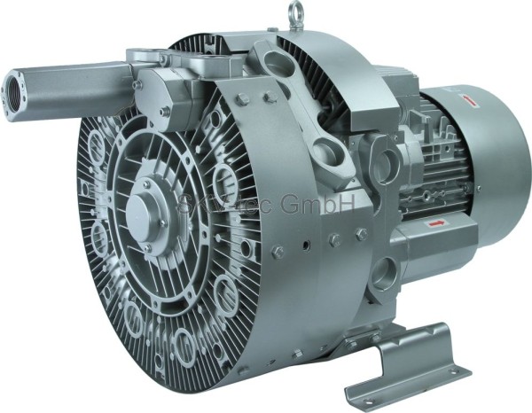 triple stage ring blower with 120 m³/h | 5,5 kW (3~ IE1), +970 mbar ...