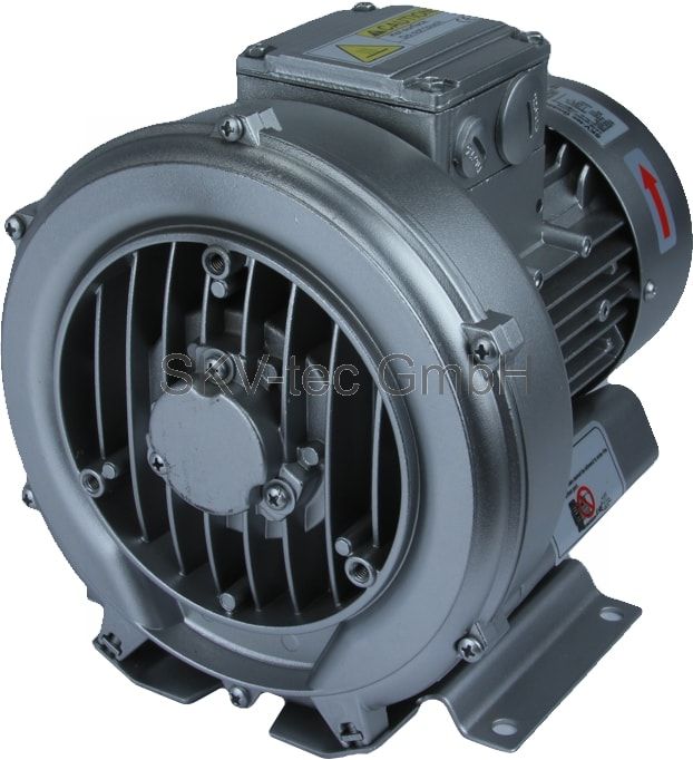 ring blower with 50 m³/h | 0,2 kW (3~ IE1), +90 mbar, -80 mbar | SKV-NS-50-3-906